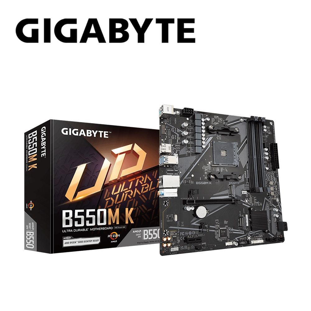技嘉 B550M-K AMD 主機板+AMD R5 5500 6核心 | 技嘉主機板 (AMD腳位) | Yahoo購物中心