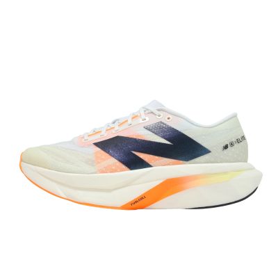 New Balance NB 競速跑鞋 FuelCell SuperComp Elite V4 2E 寬楦 男鞋 白橘 回彈 碳板 ...
