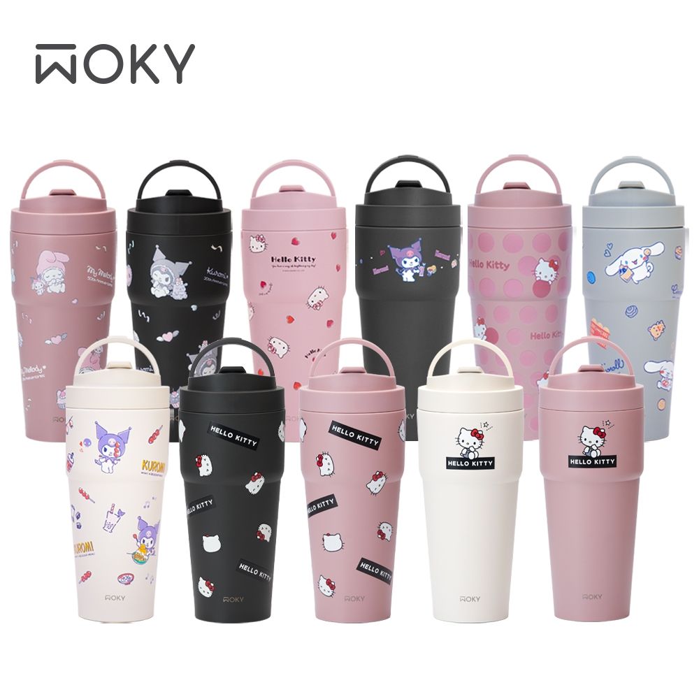 【WOKY X SANRIO】( )渾圓杯770ml(附矽膠粗吸管+彈跳粗吸管) | 保冰/保溫杯(瓶) | Yahoo購物中心