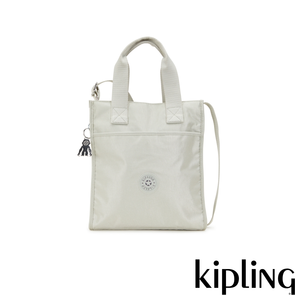 Kipling 低調簡約銀素面手提斜背托特包-INARA M | 斜/肩背包 | Yahoo購物中心