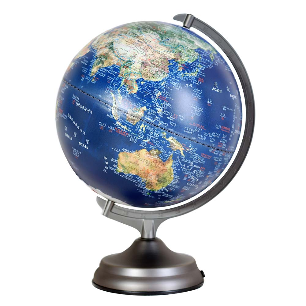 SkyGlobe 12吋衛星原貌/金屬底座/觸控三段式/立體地球儀 | 文具/辦公事務用品 | Yahoo購物中心